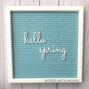 Hello Spring Cutesy Cursive Letterboard Words Hello Spring - Etsy