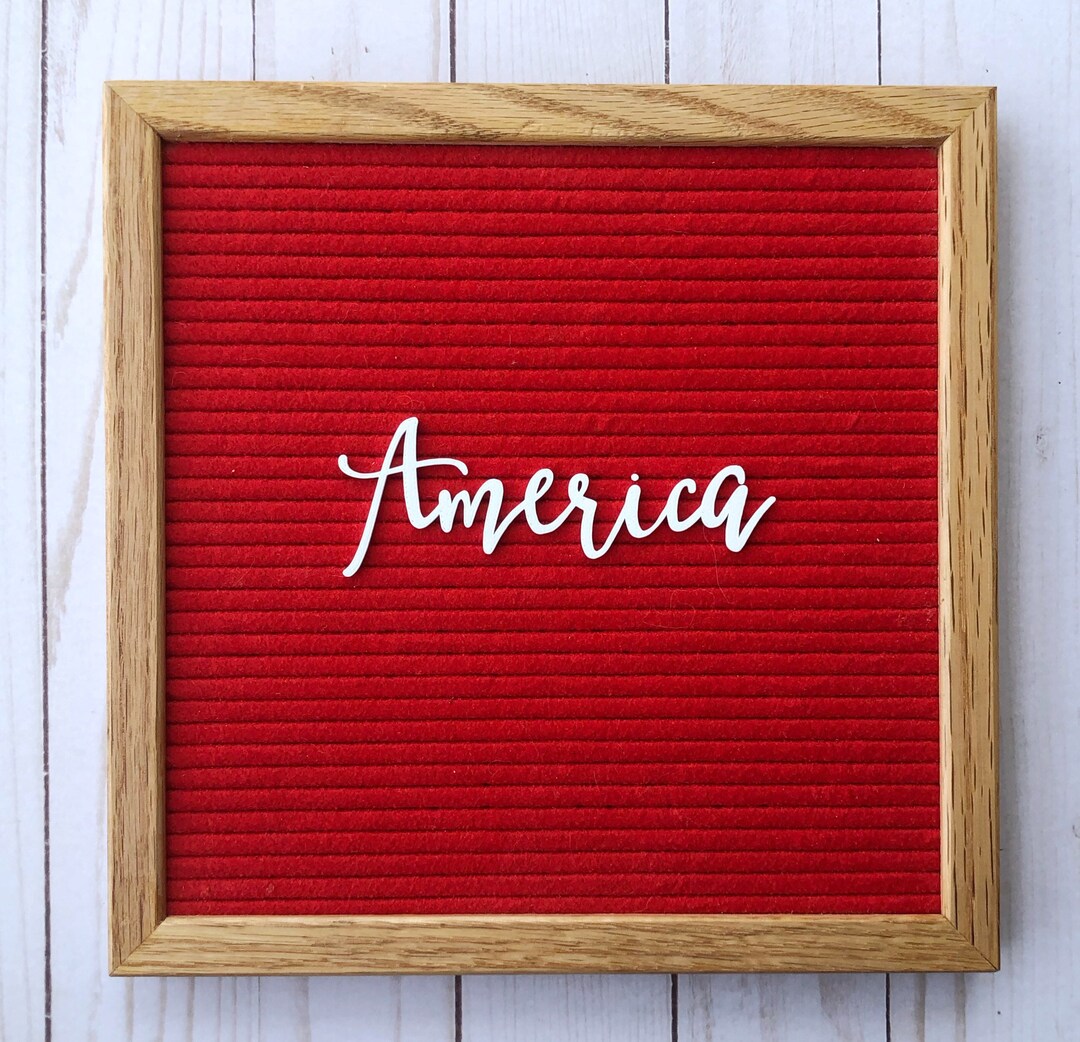 America Cursive Script Word, Fourth of July Sign, Fourth of July ...