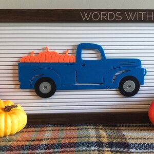 Fall Truck With Pumpkins for Letterboards and Feltboards - Etsy