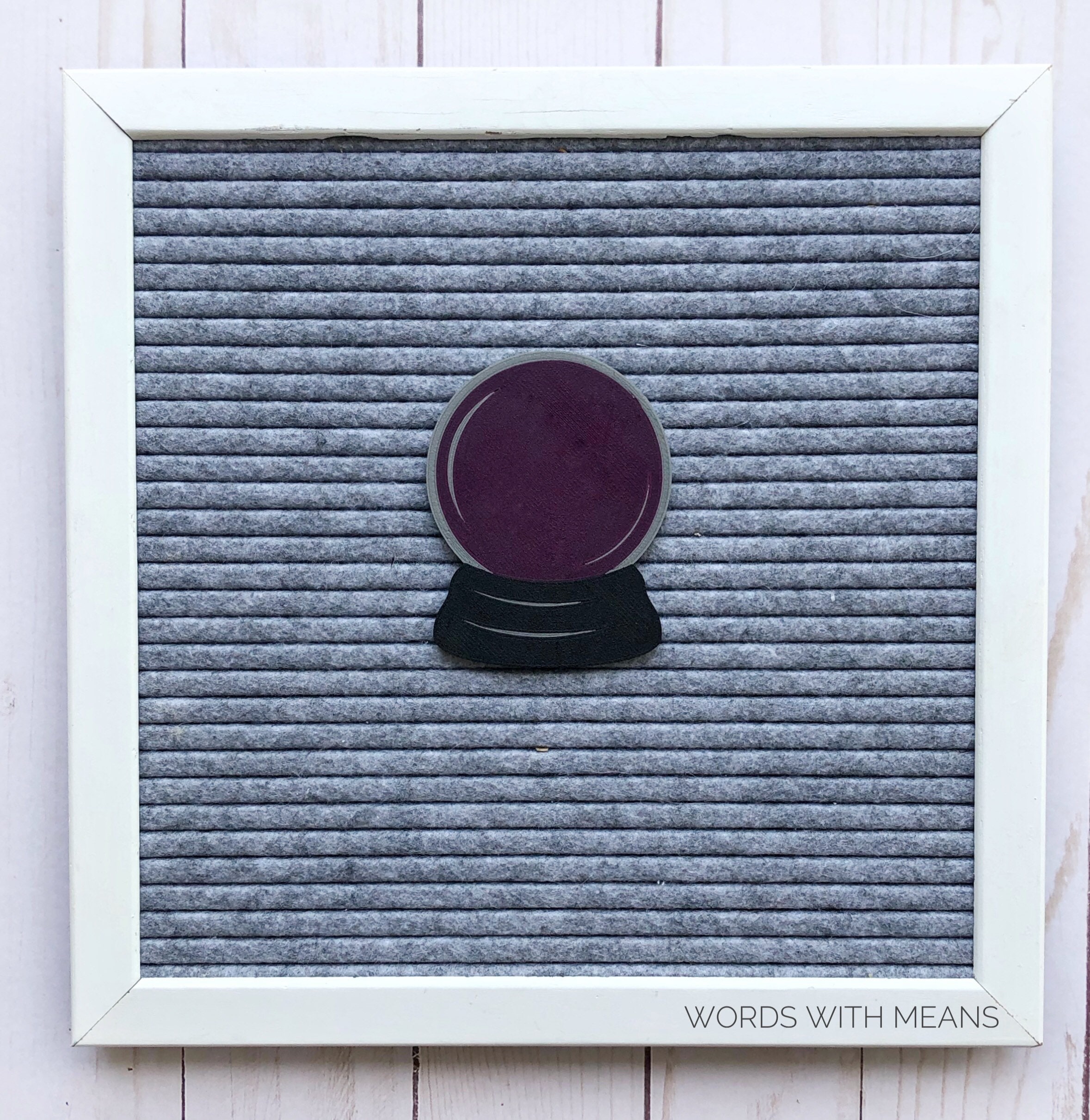 Crystal Ball Letterboard Icon, Crystal Ball Sign, Halloween Sign ...