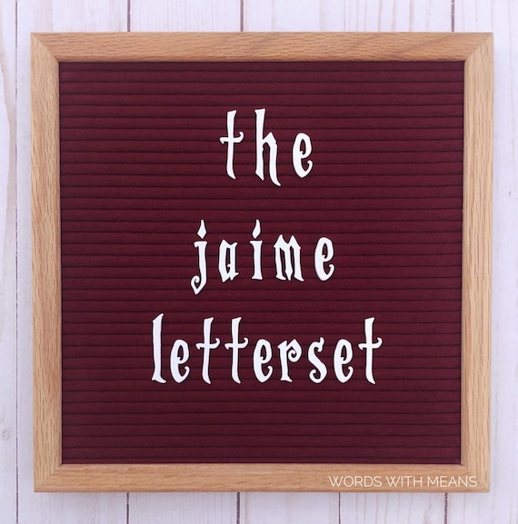 The Jaime Letterset Letterboard Letters Feltboard Letters - Etsy