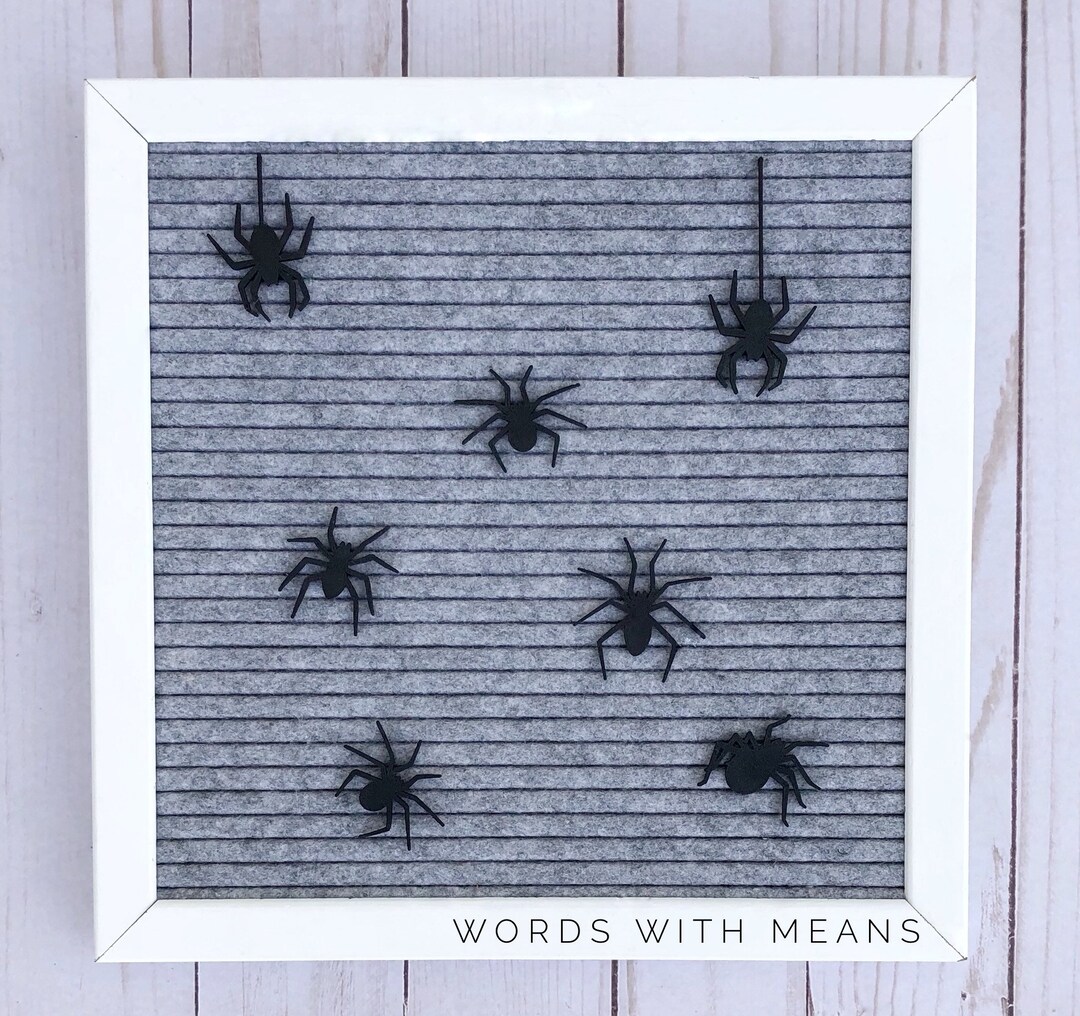 Spiders Icon Set, Letterboard Spiders, Feltboard Spiders, Halloween ...