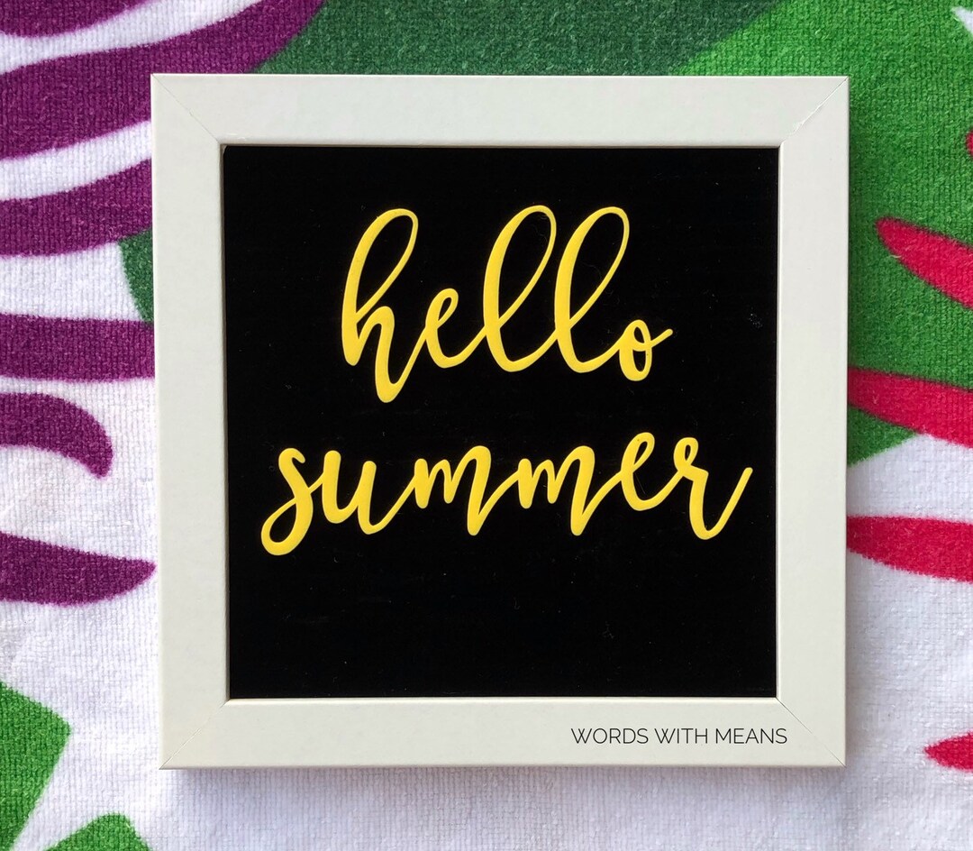 Cursive Hello Summer for Letterboards, Cursive Letterboard, Custom ...