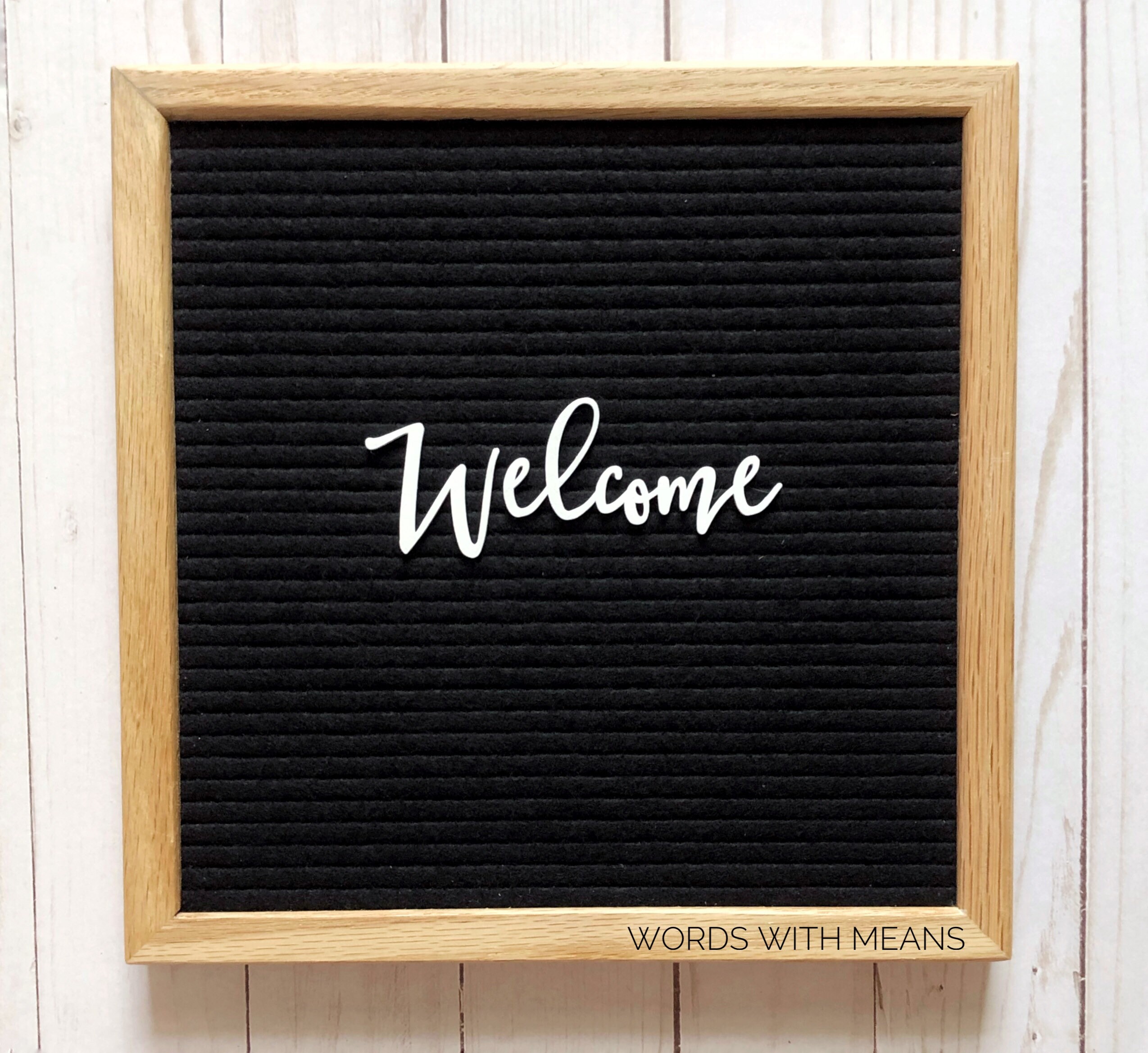 Welcome Script Letterboard Word, Cursive Letterboard Letters, Cursive ...