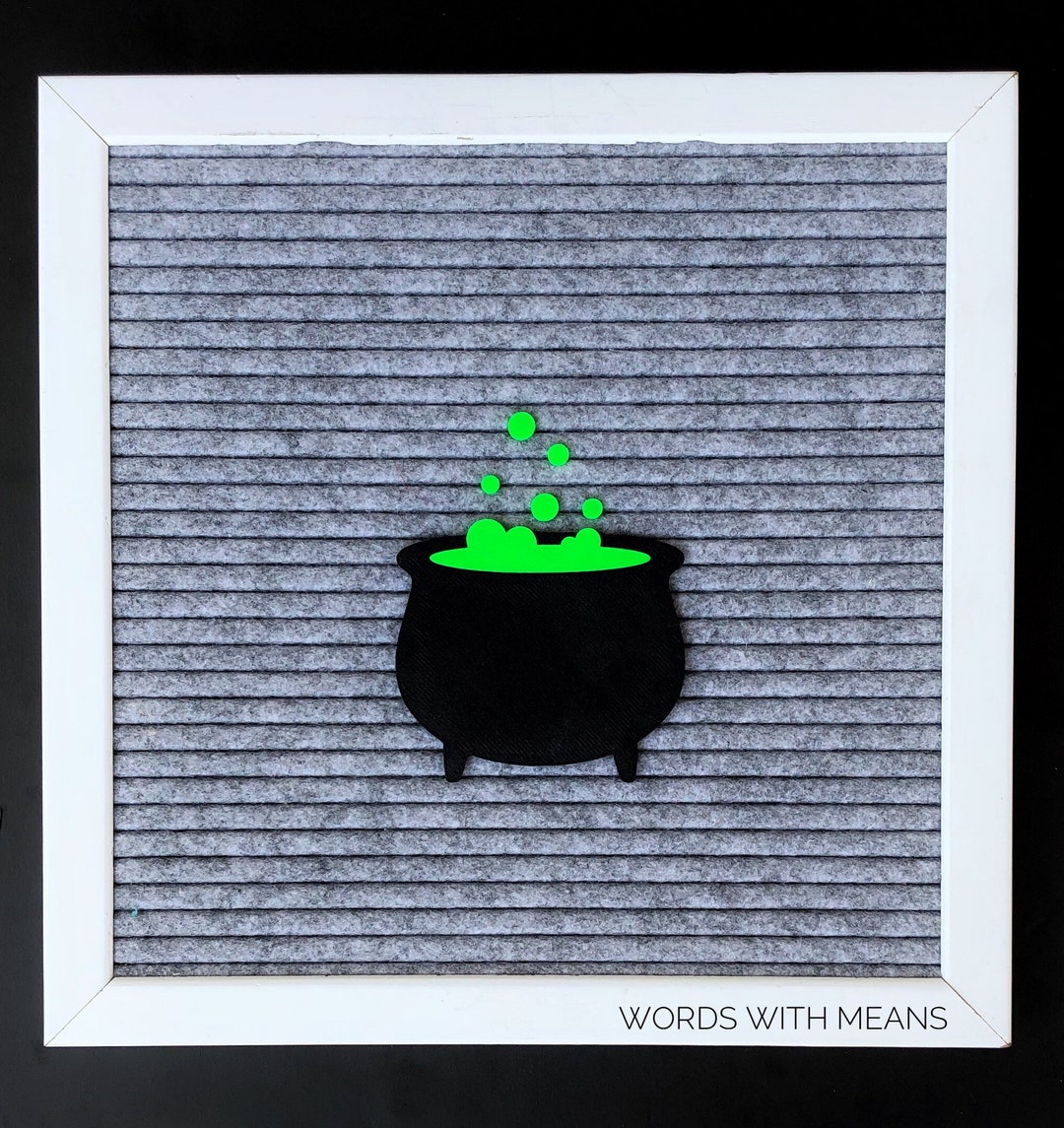 Witches Brew, Witches Cauldron, Halloween Letterboard, Halloween Letter ...