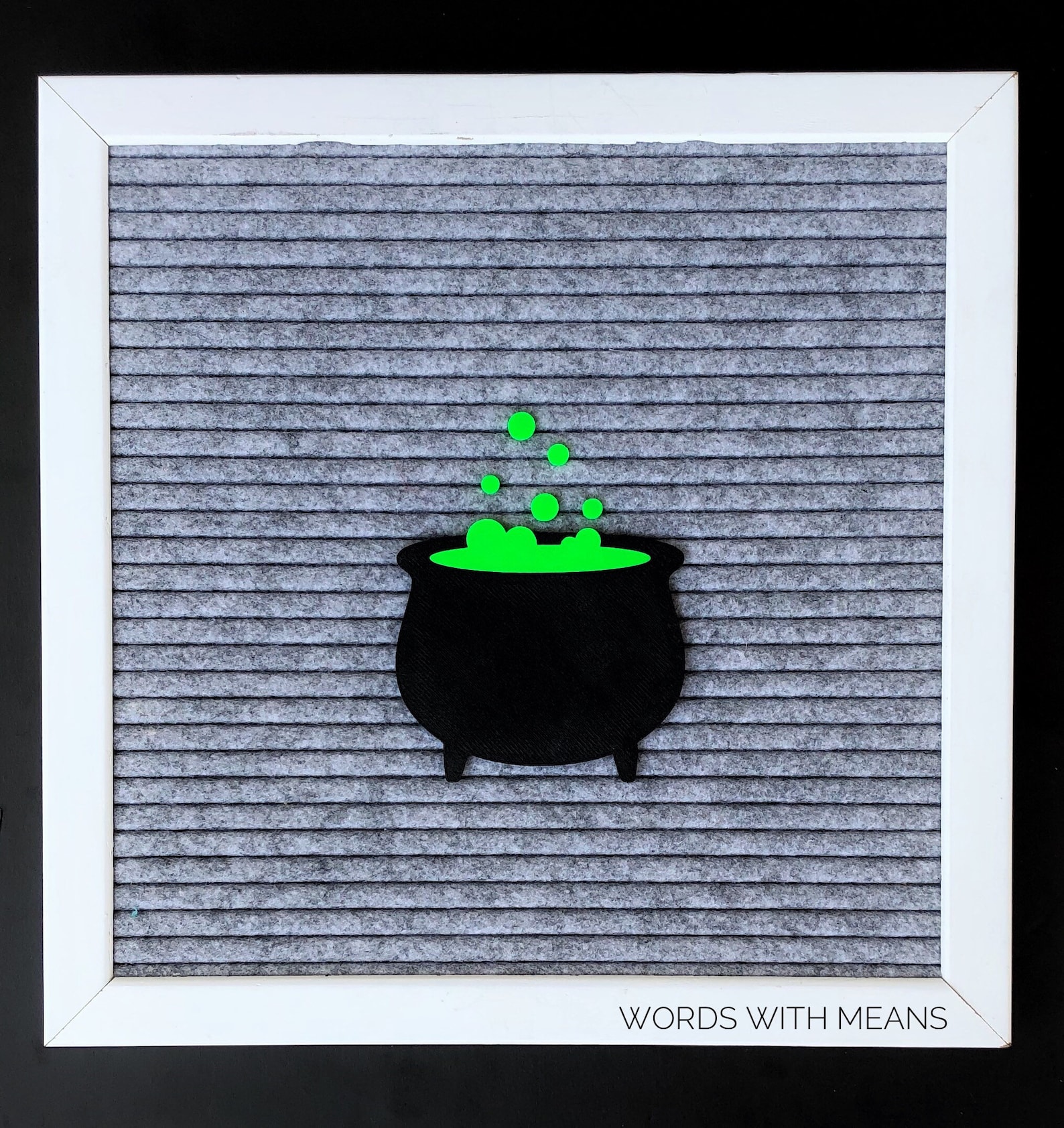 Witches Brew Witches Cauldron Halloween Letterboard - Etsy