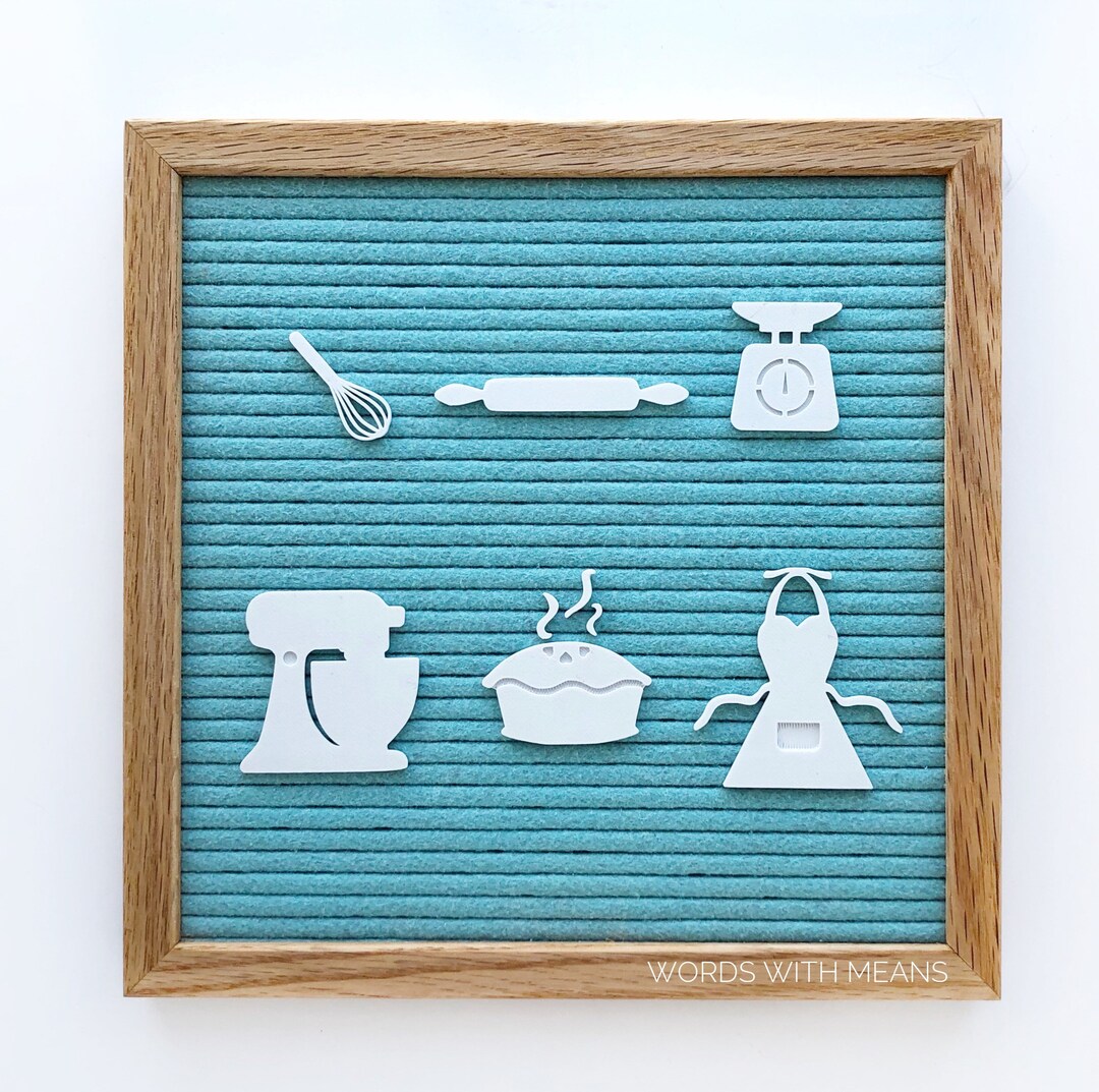 Baking Set, Baking Icons, Baking Sign, Letterboard Icons, Feltboard ...