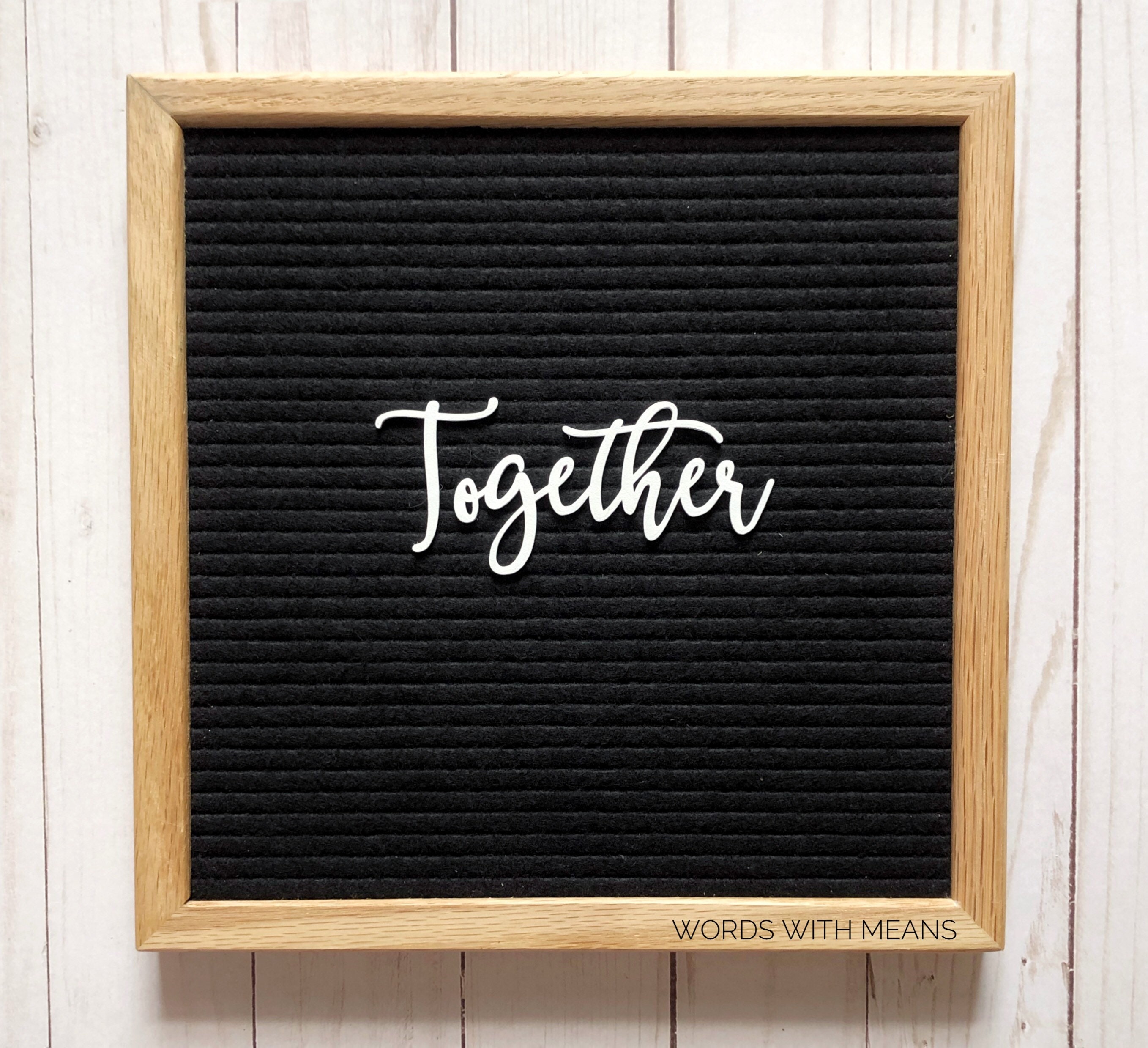 Together Script Letterboard Word, Cursive Letterboard Words, Cursive ...