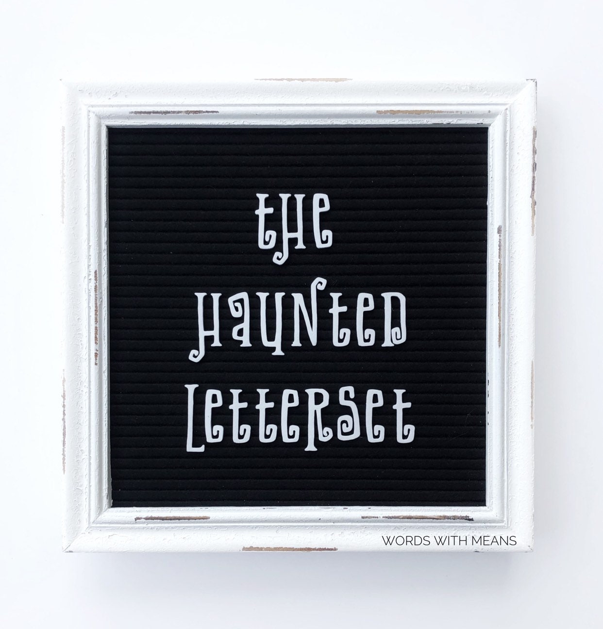 The Haunted Letterset Halloween Letters Halloween - Etsy