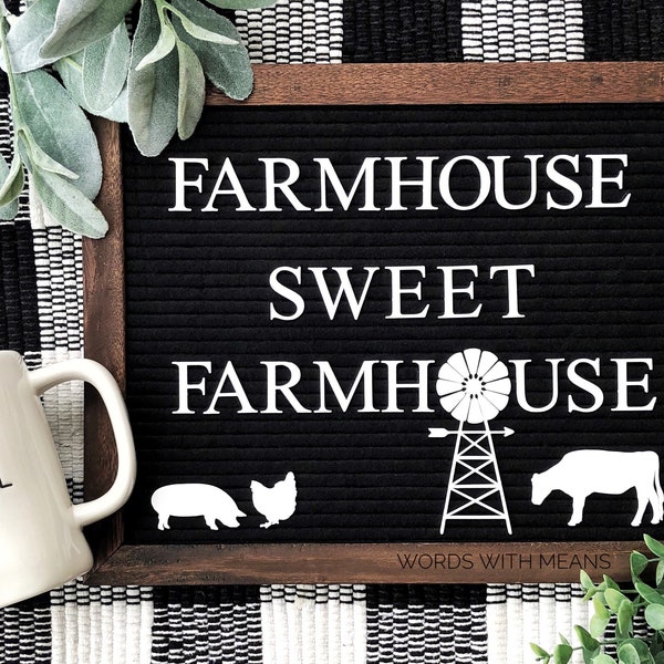 Farmhouse Letters - Etsy
