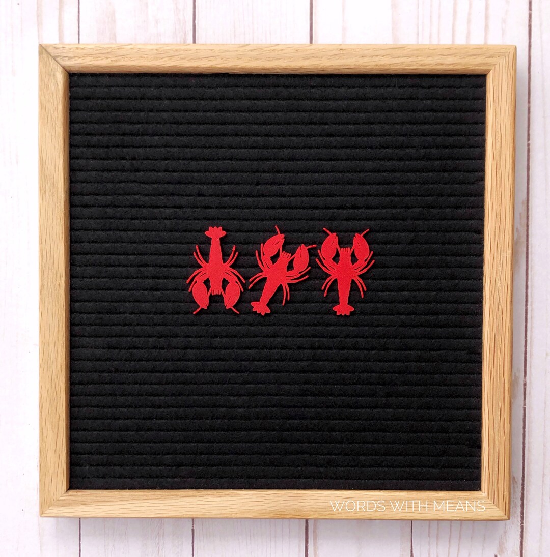 Crawfish Letterboard Icons, Crawfish Sign, Cajun Decor, Letterboard ...