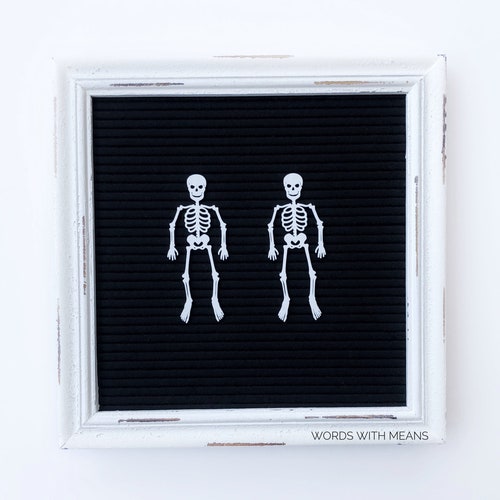 Skeleton Set Letterboard Skeletons Halloween Letter Board - Etsy