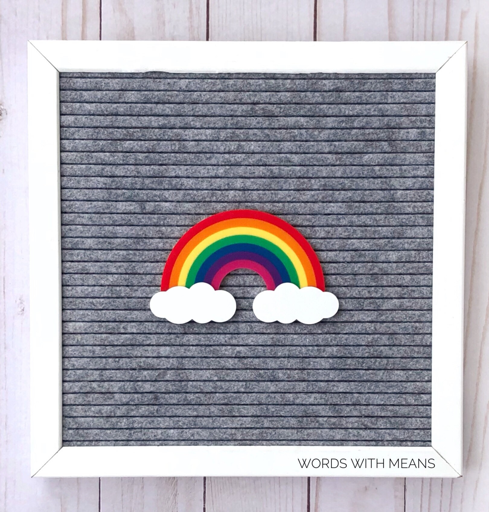 Rainbow Letterboard Icon Felt Board Rainbow Rainbow Sign - Etsy