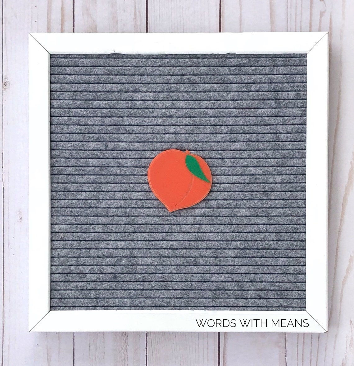 Peach Icon for Letterboards and Feltboards, Letterboard Peach, Peach ...