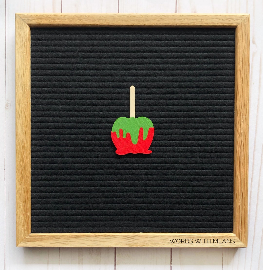 Candy Apple Icon for Letterboard and Feltboard, Candy Apple Sign ...
