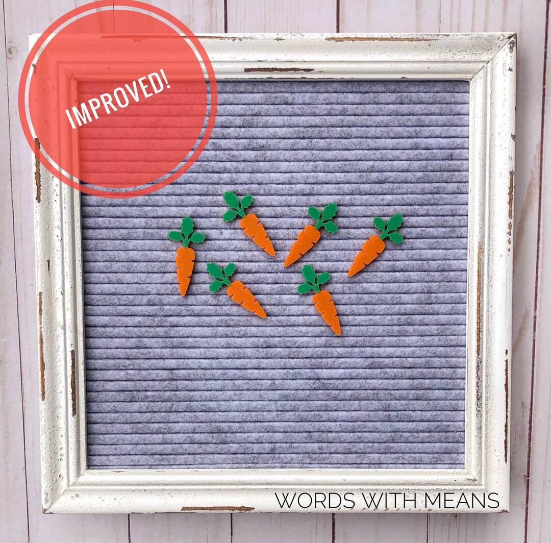 Carrot Icon Set *IMPROVED* for Letterboards and Feltboards, Letterboard ...