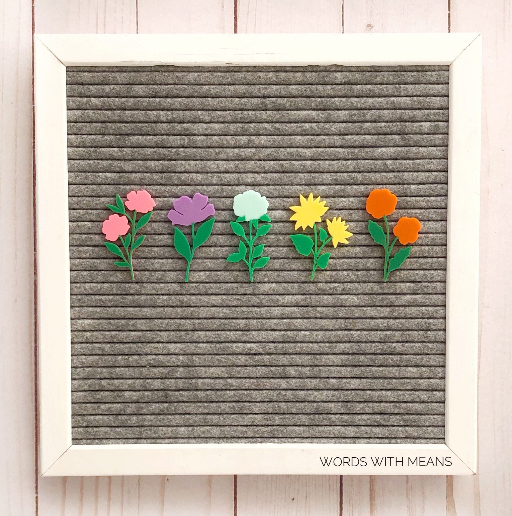 Wildflowers Set 1, Letterboard Flowers, Letterboard Accessories ...