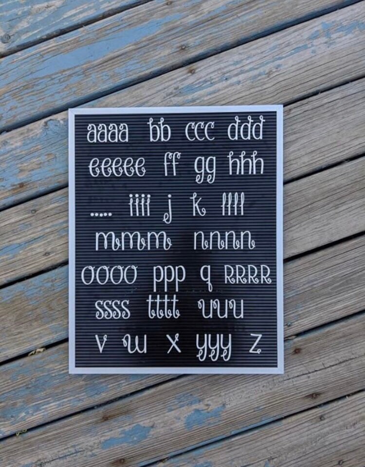 Whipped Cream Letterset for Letterboards - Etsy