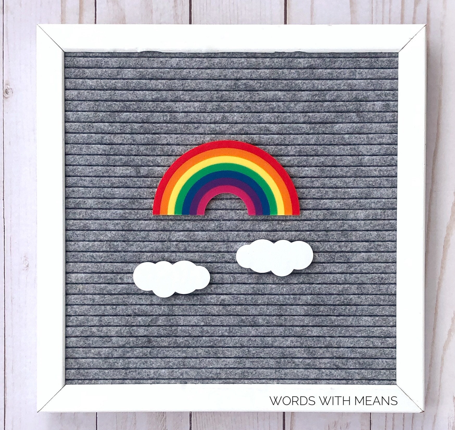 Rainbow Letterboard Icon Felt Board Rainbow Rainbow Sign - Etsy