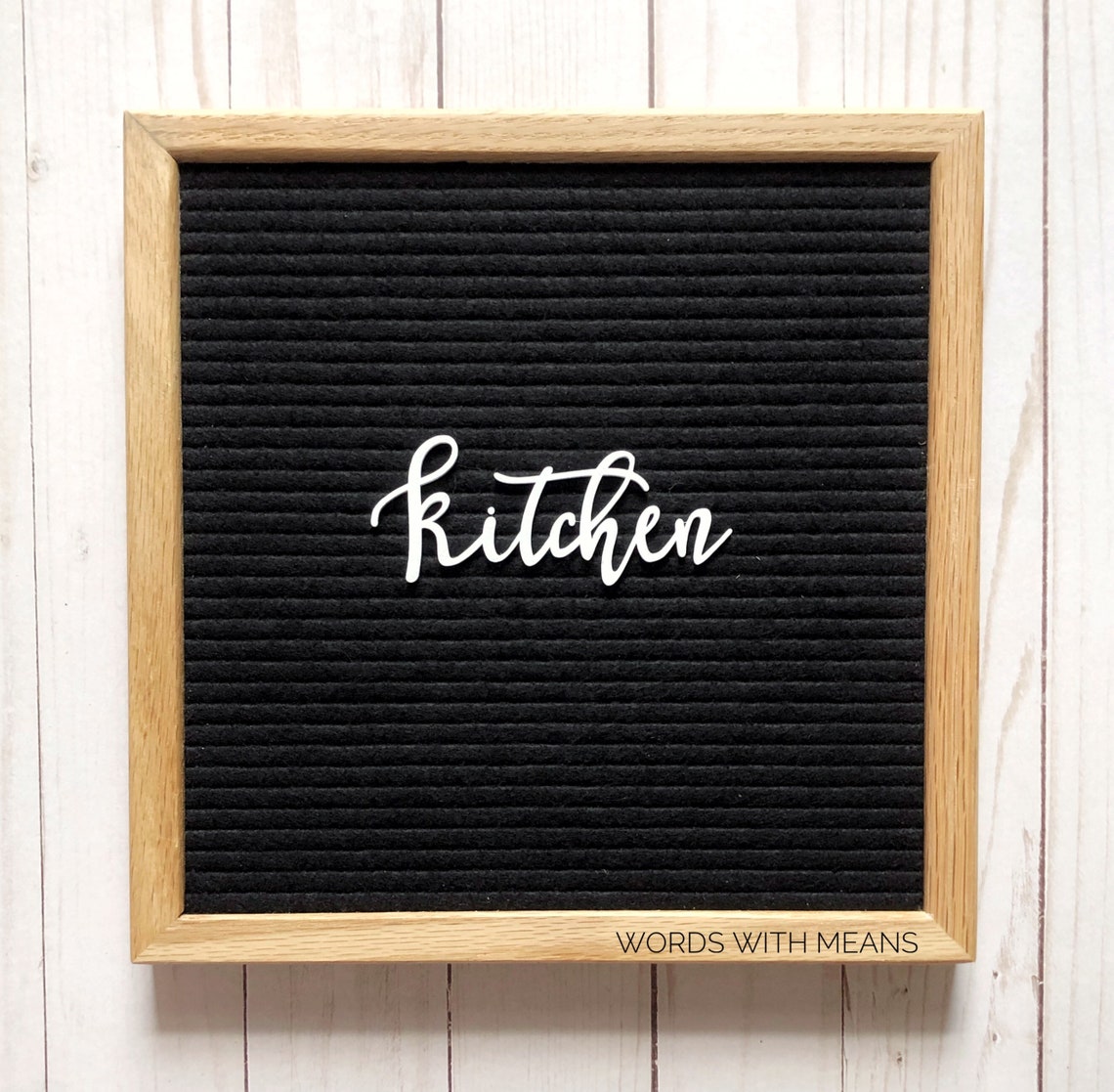 Kitchen script letterboard word letterboard accessories | Etsy