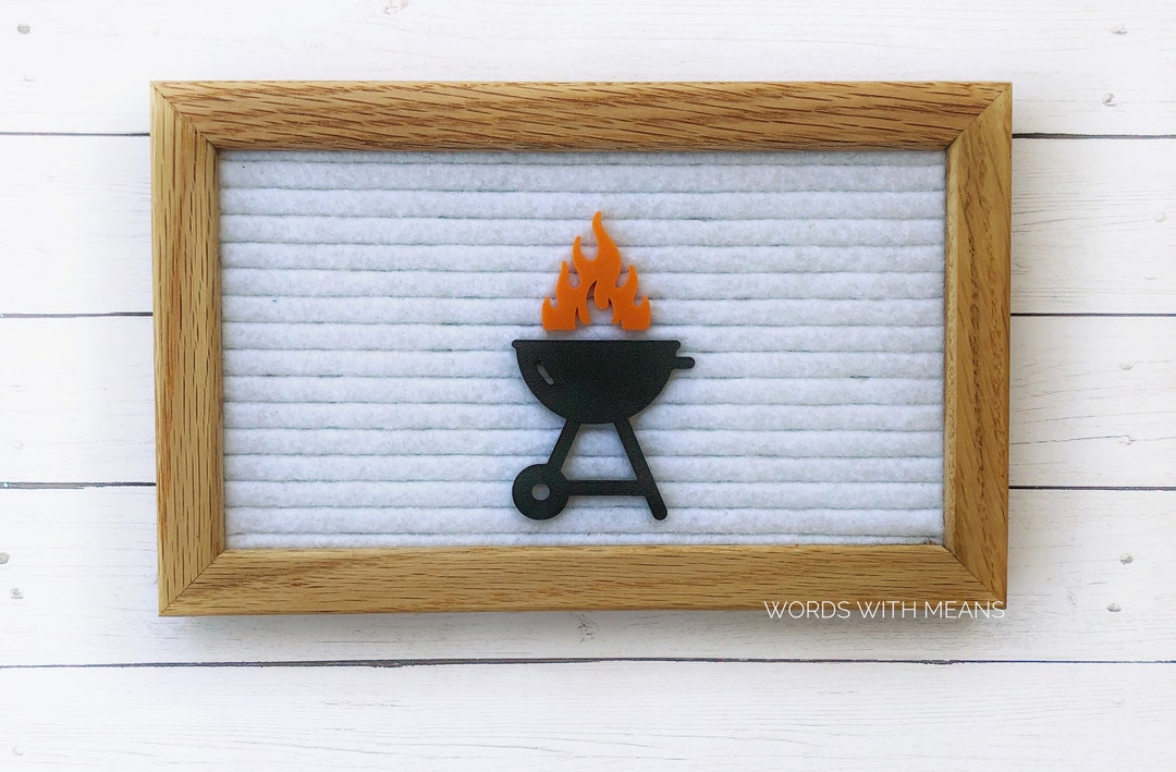 Grill Icon, BBQ Grill, Grill for Letterboard, Letterboard Accessories ...