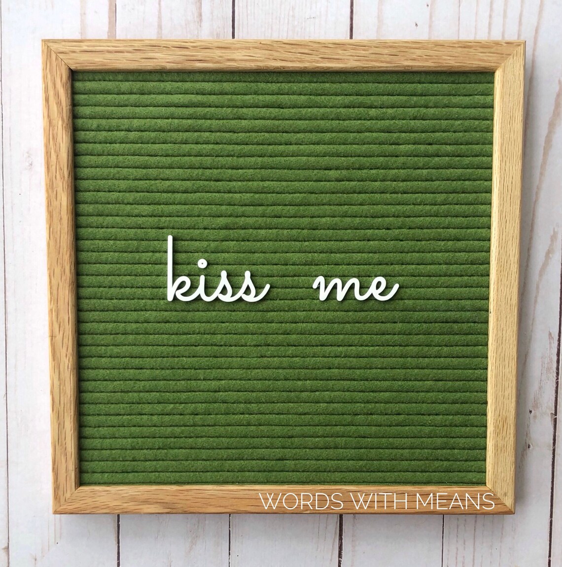 Kiss Me Cutesy Cursive Letterboard Words, Letterboard Accessories, St ...