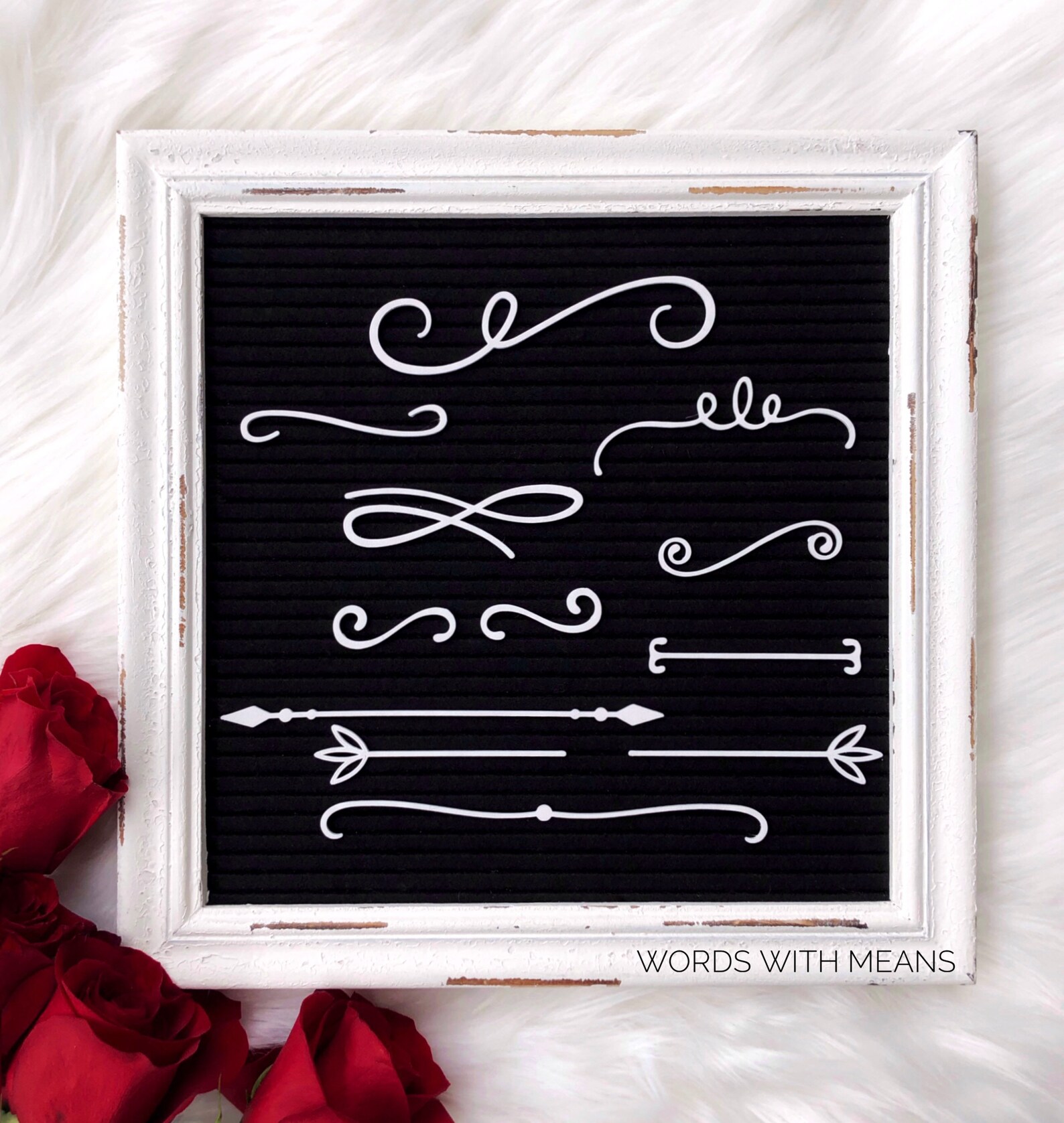 Letterboard Accents Set 1, Letterboard Flourishes Set 1, Letterboard ...