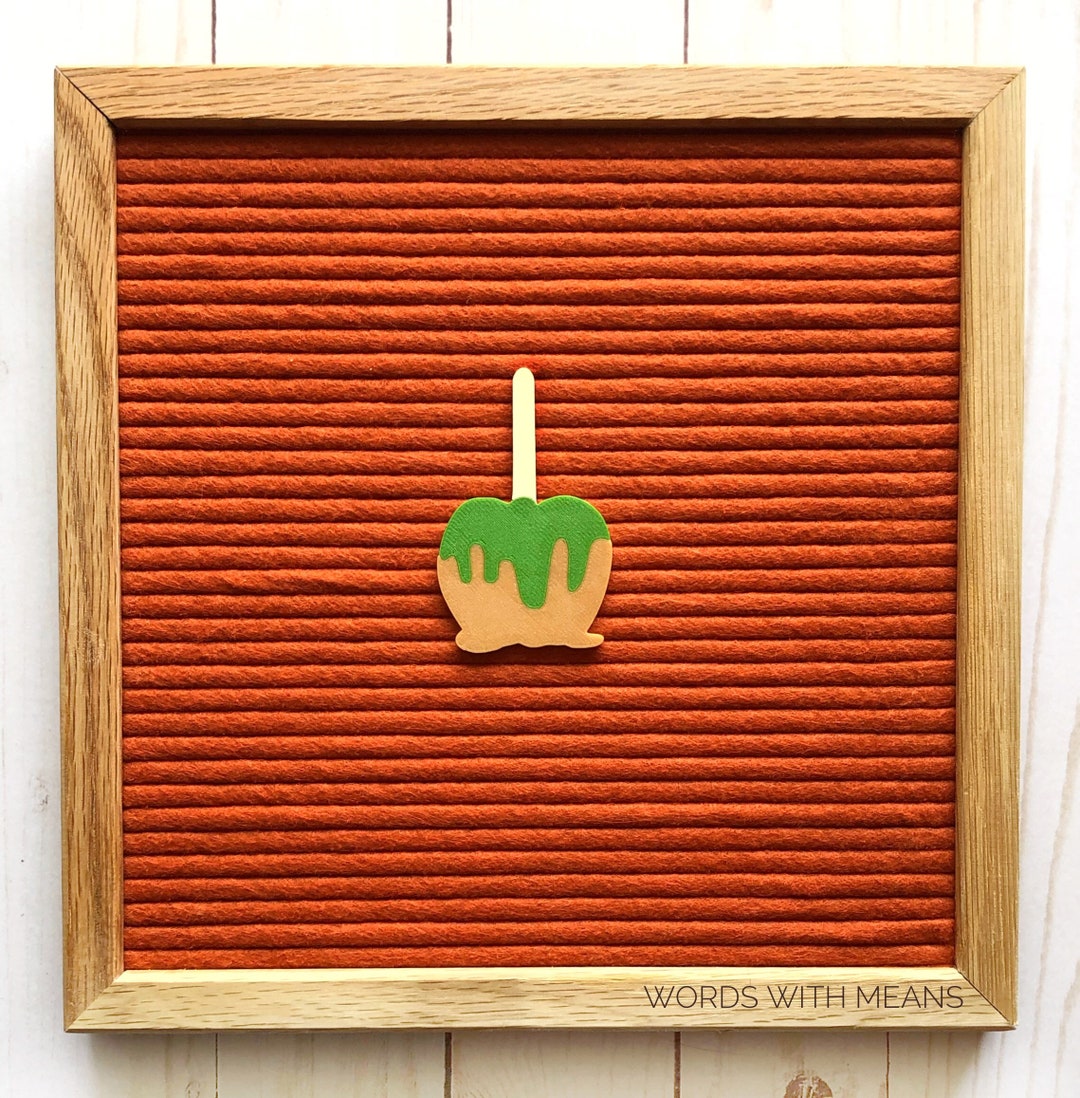 Caramel Apple Icon for Letterboards and Feltboards, Caramel Apple Sign ...