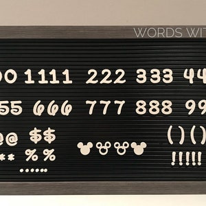Magical Numbers Set Letterboard Numbers Letterboard Symbols - Etsy