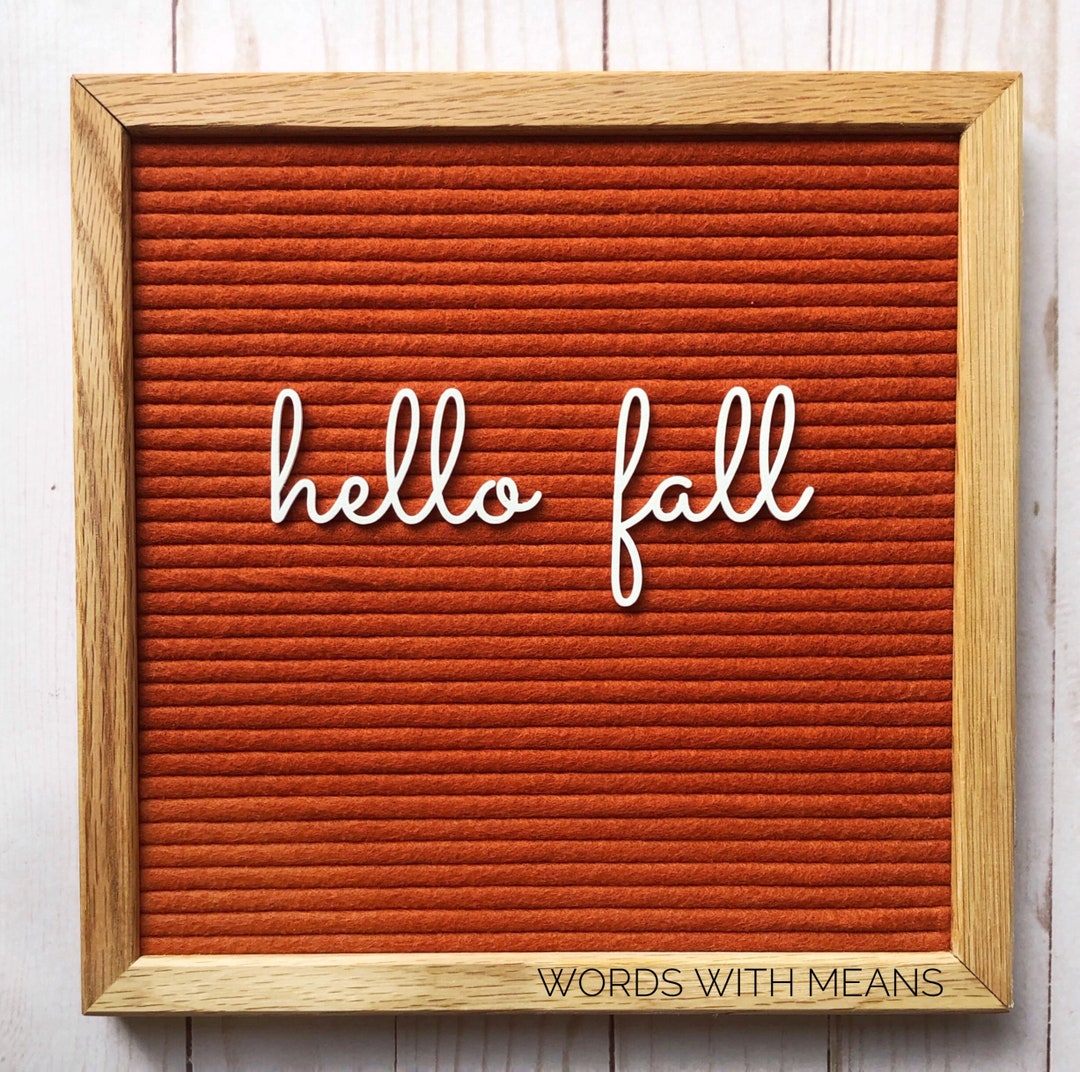 Hello Fall Cutesy Cursive, Cursive Hello Fall, Cursive Letterboard ...