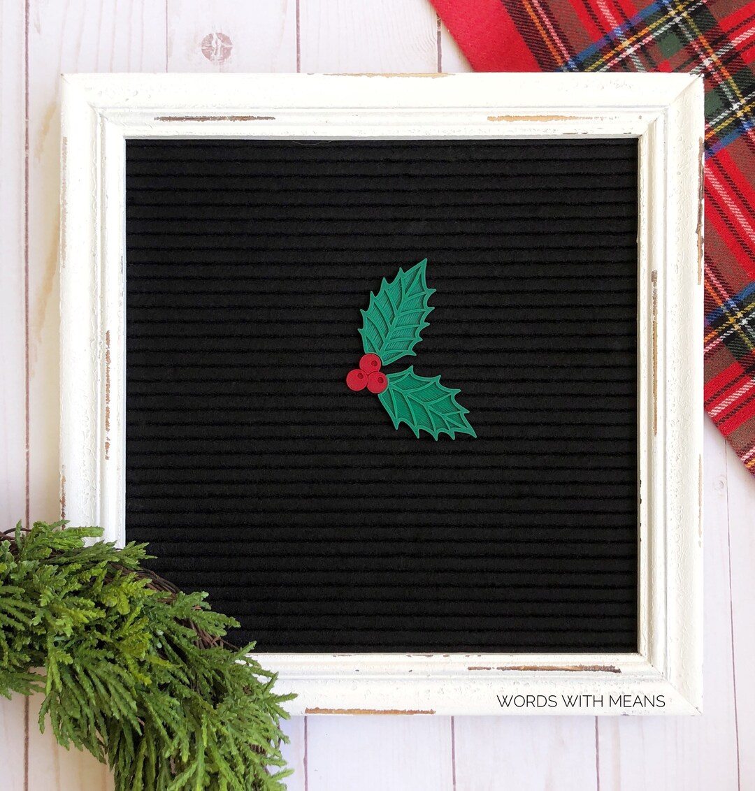 Holly Leaf Icon, Mistletoe Letterboard, Christmas Holly, Christmas ...