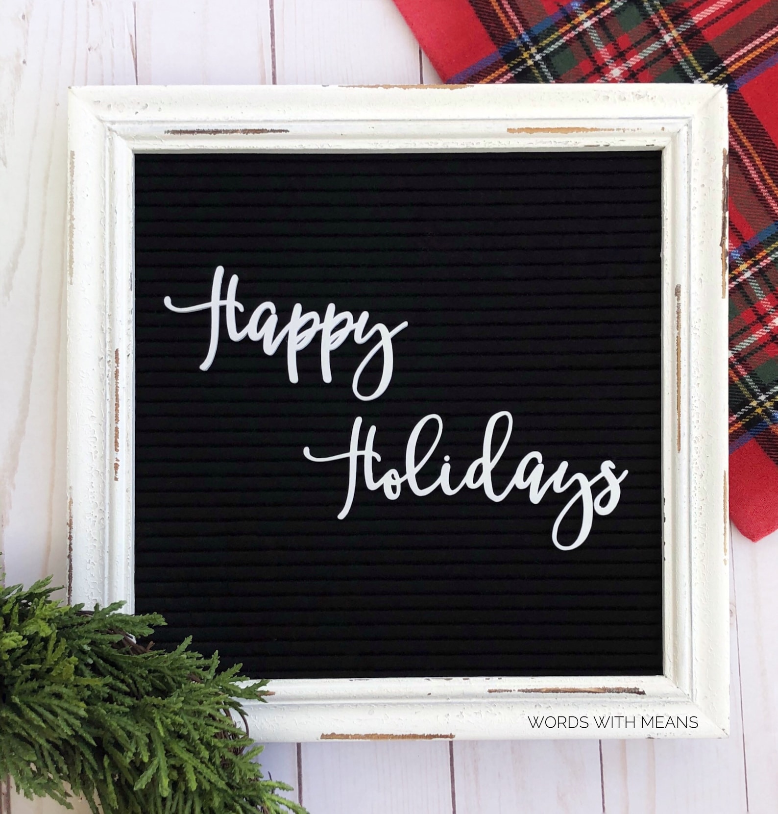 Happy Holidays Cursive Letterboard Words, Feltboard Cursive Letters ...