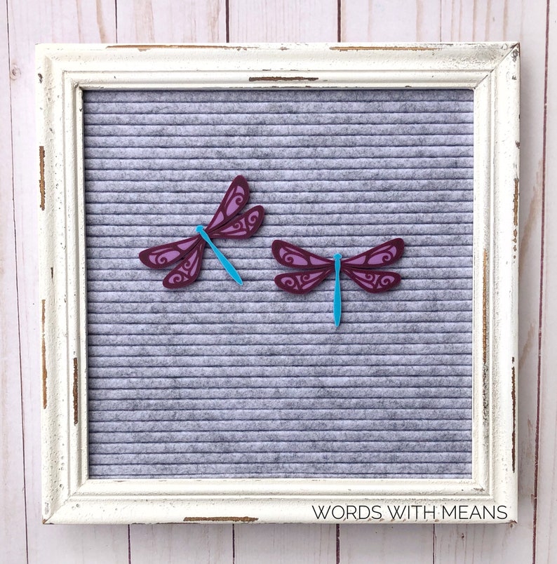 Dragonfly Icon Set Letterboard Dragonflies Feltboard - Etsy