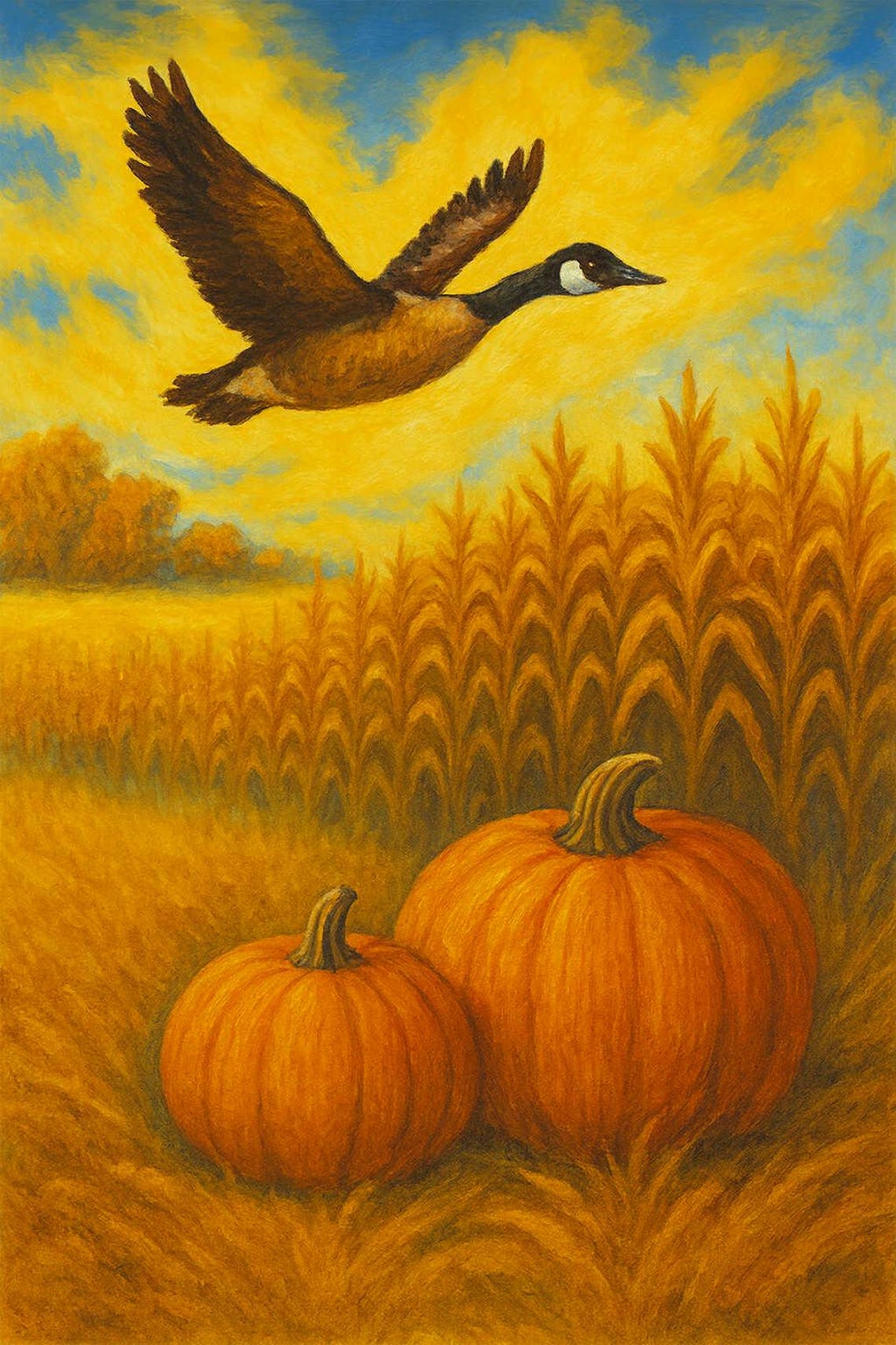 Fall Goose Painting Tracer: DIY Sip & Paint Party (instant Download) - Etsy