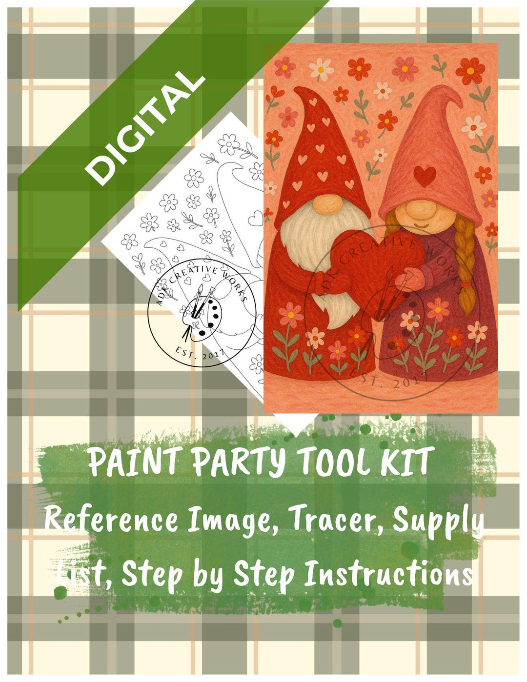 Juliette & Gnomeo Valentine's Day DIY Paint Party Toolkit Digital ...