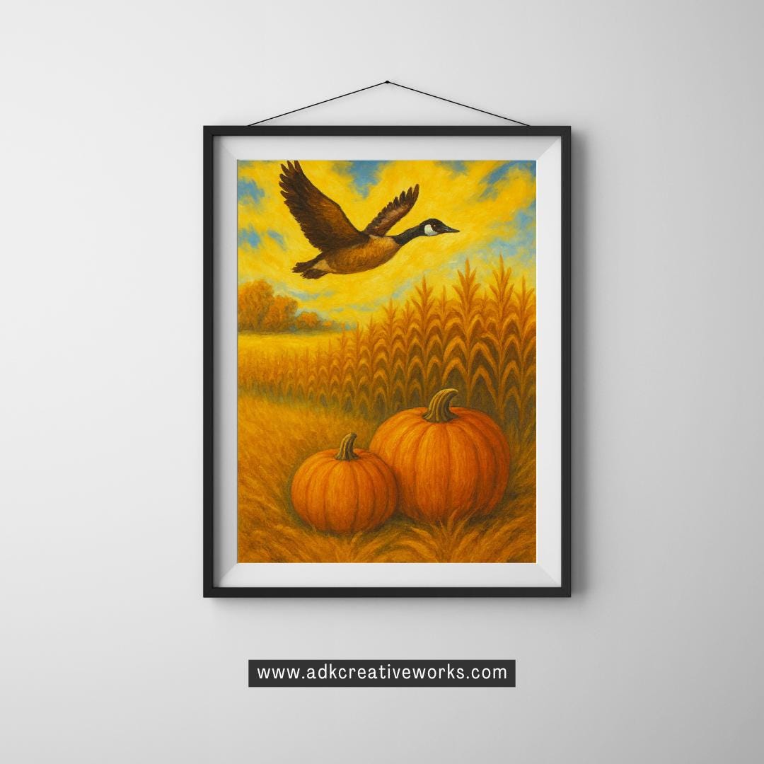 Fall Goose Painting Tracer: DIY Sip & Paint Party (instant Download) - Etsy