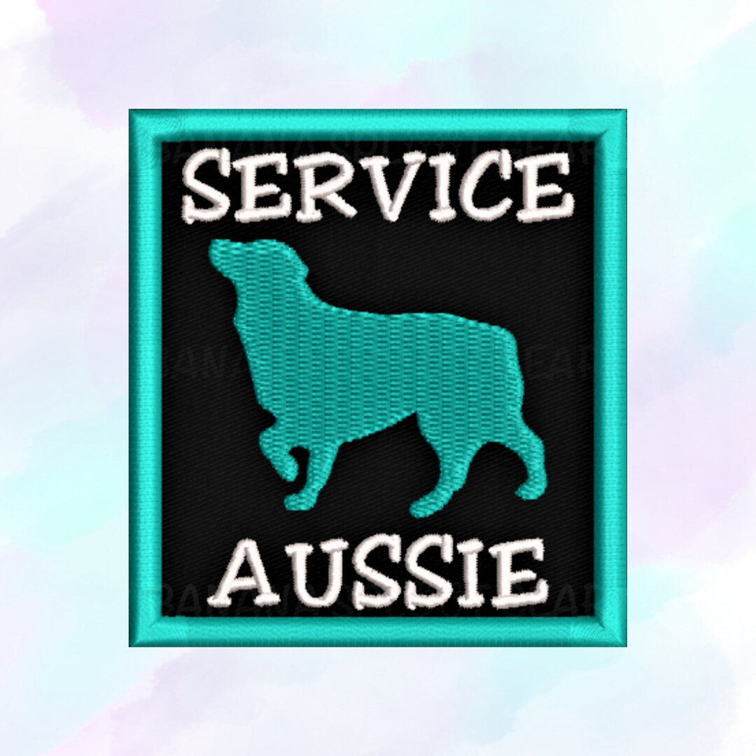 Breed Specific Service Dog Embroidered Patch Customizable 3 X 3.25 - Etsy