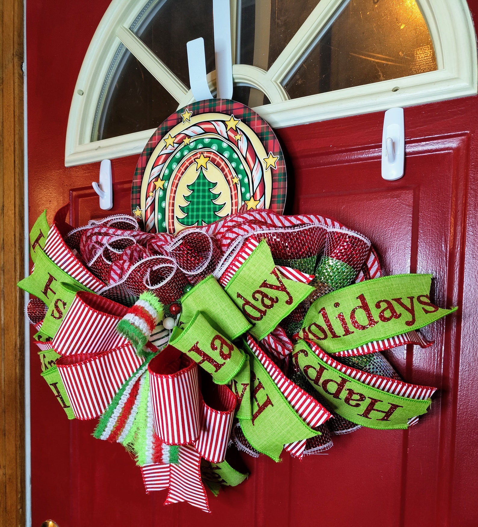 Christmas Rail Wreath - Etsy