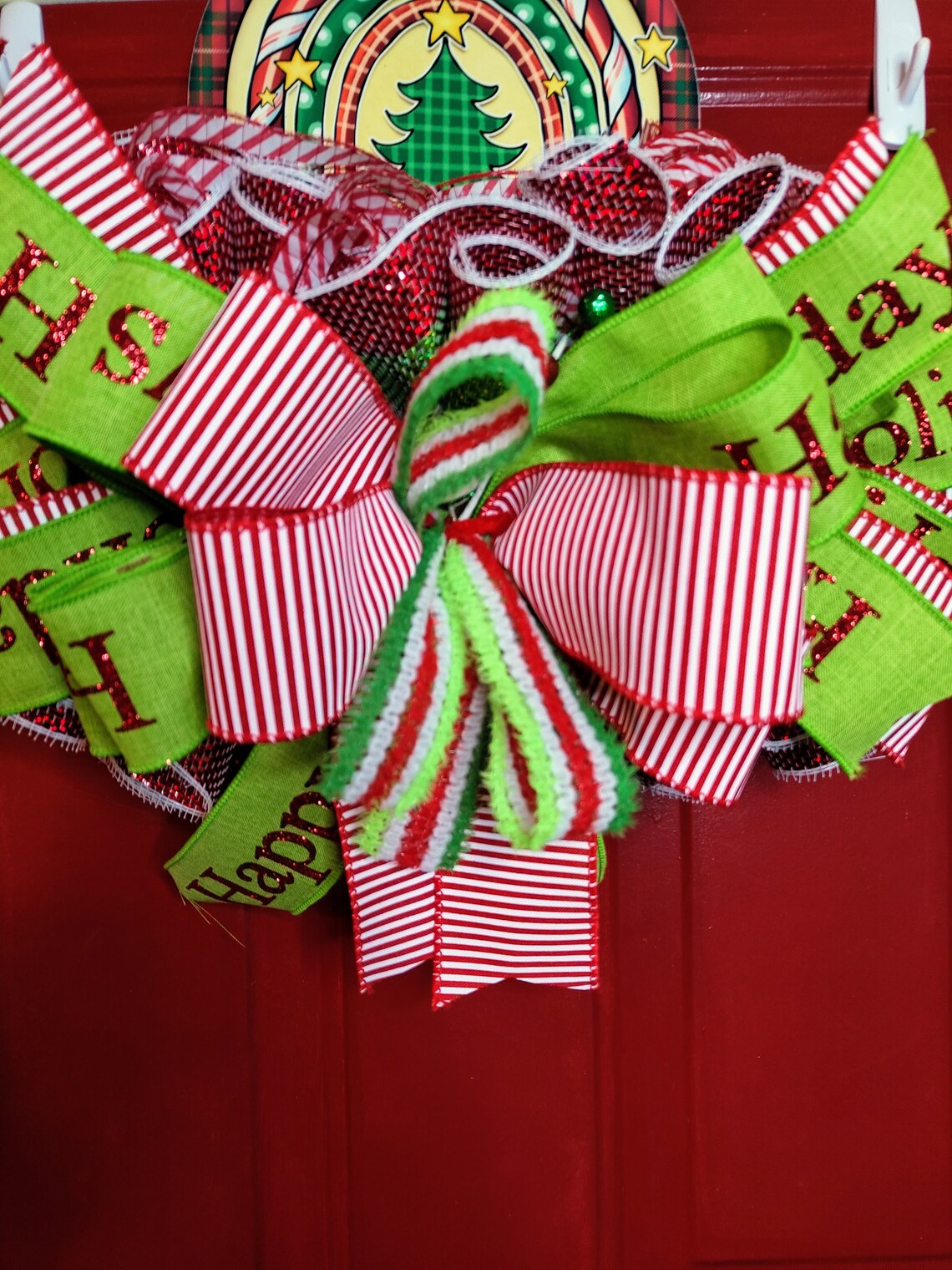 Christmas Rail Wreath - Etsy