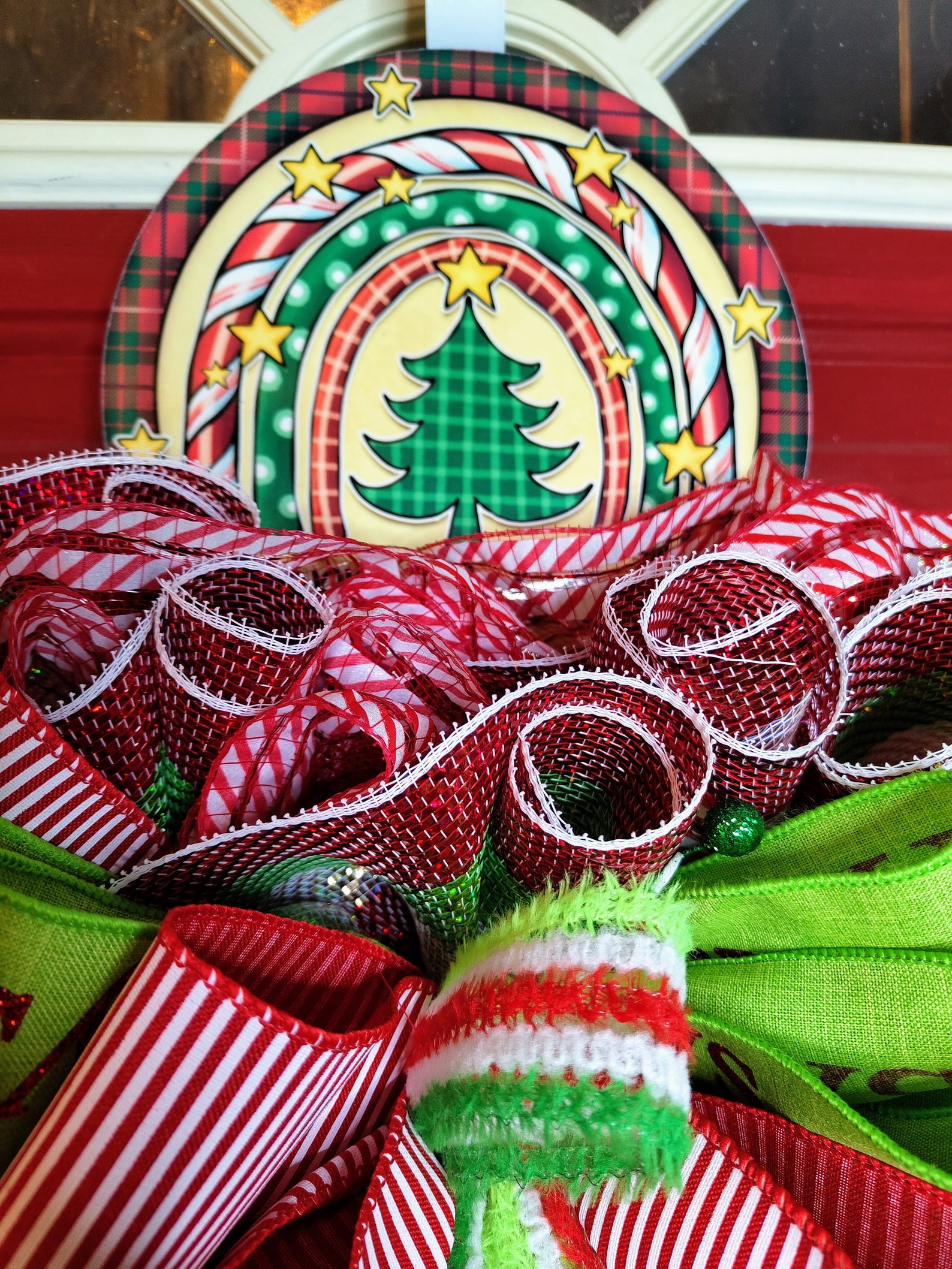 Christmas Rail Wreath - Etsy
