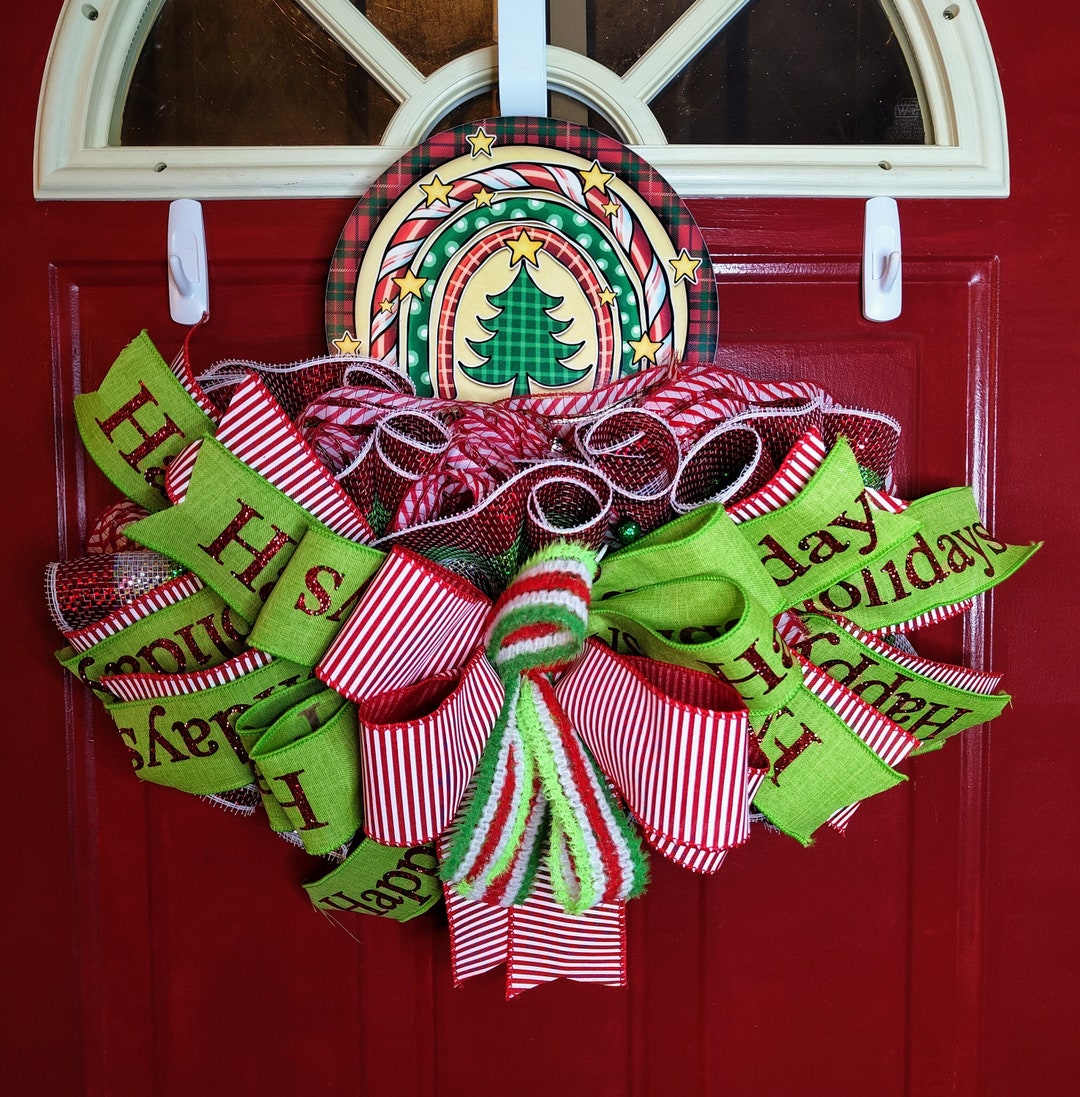 Christmas Rail Wreath - Etsy