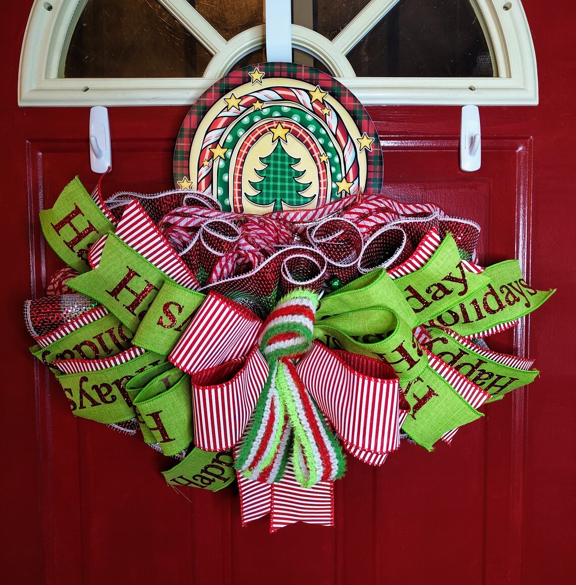 Christmas Rail Wreath - Etsy
