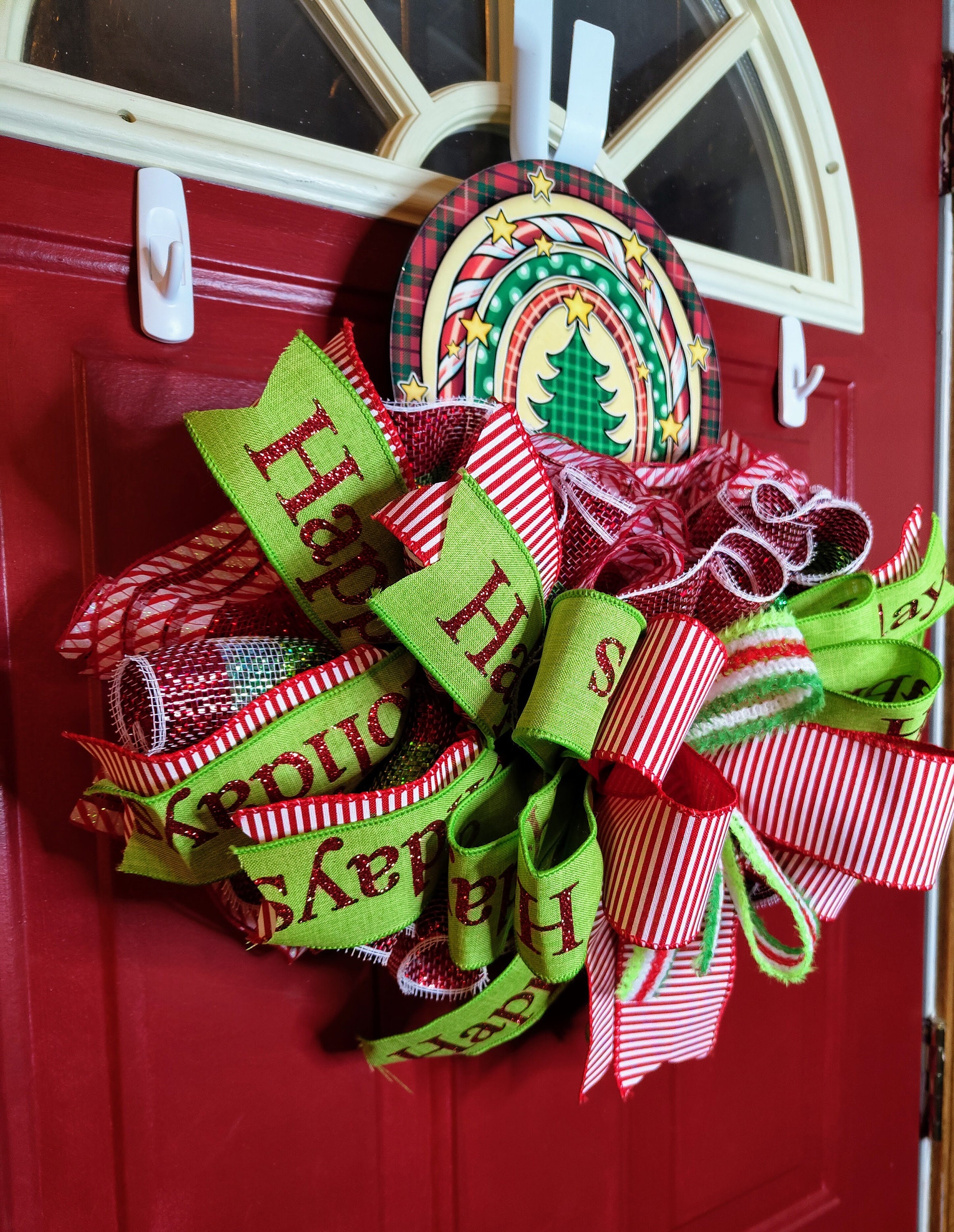 Christmas Rail Wreath - Etsy