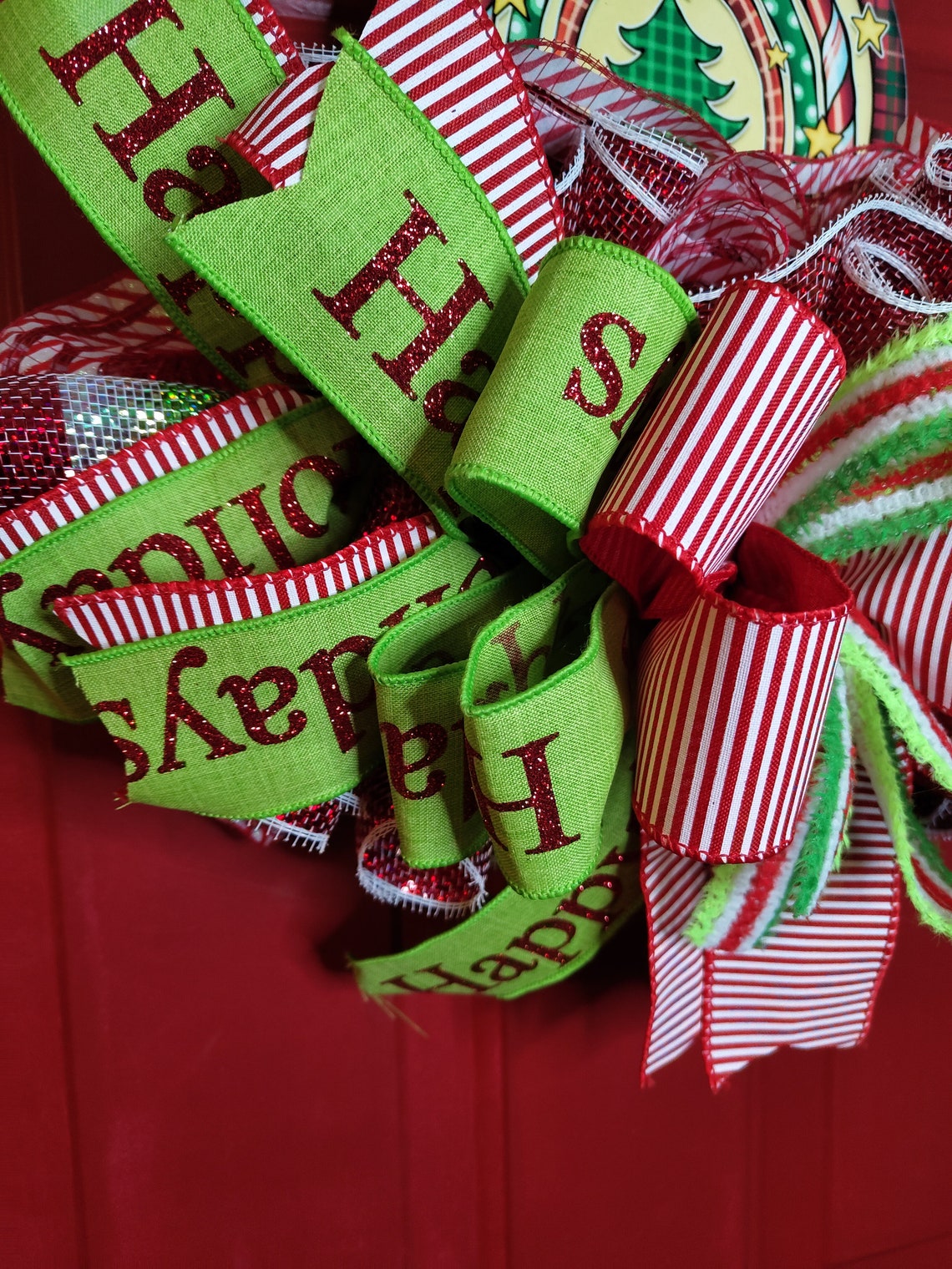 Christmas Rail Wreath - Etsy