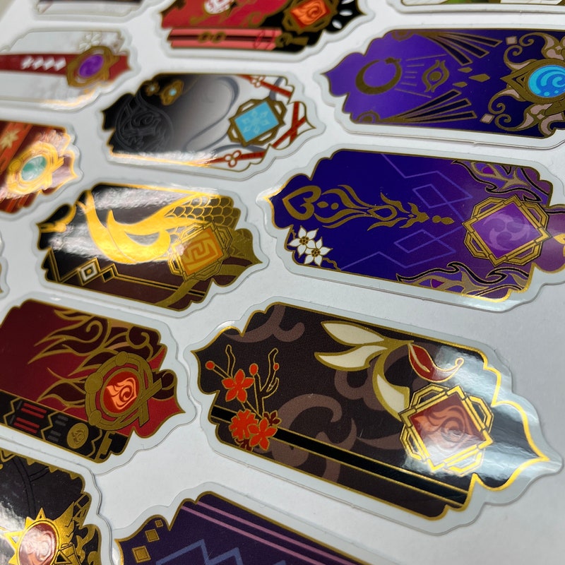 Genshin Stickers - Etsy