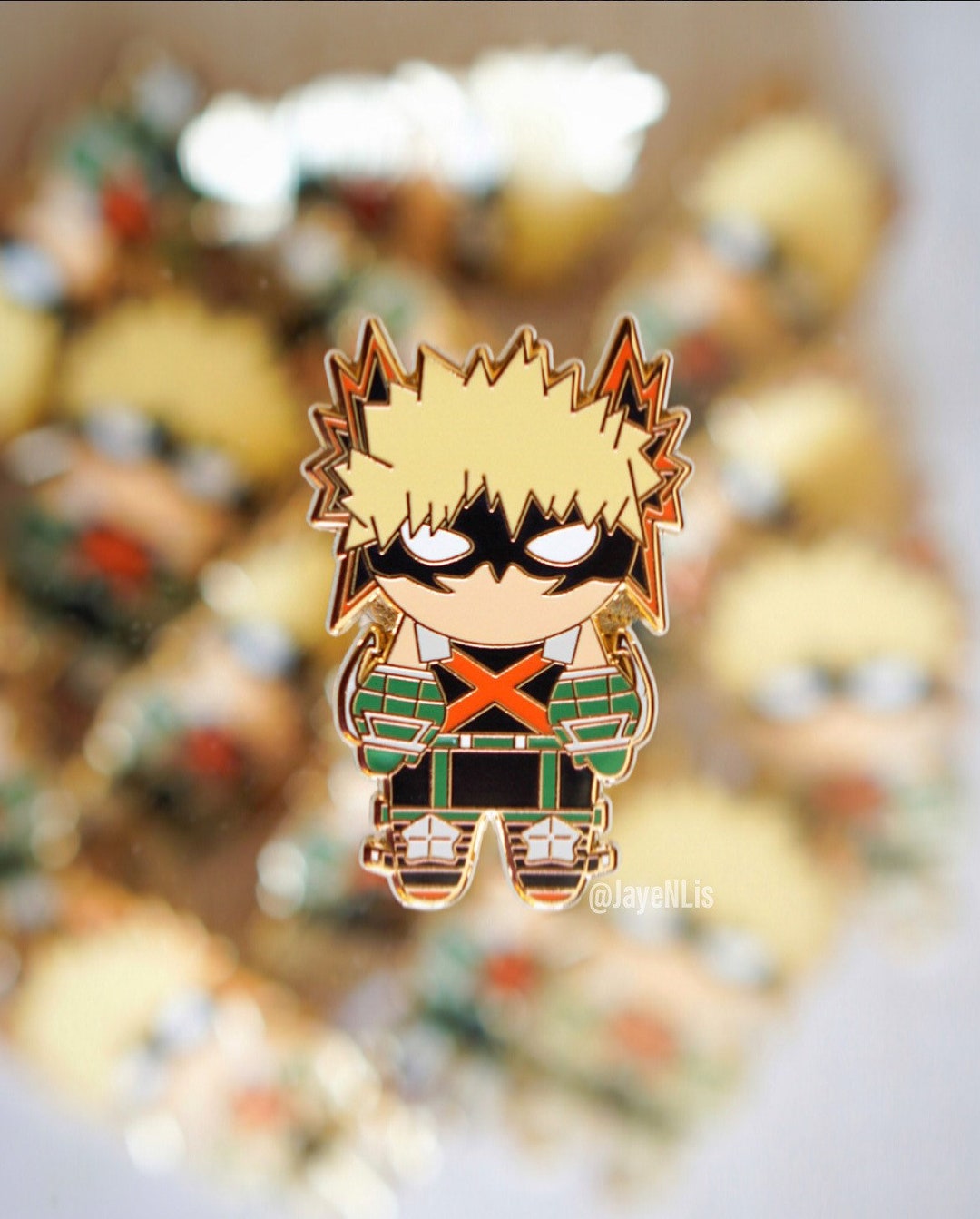 Explosion, Hard Enamel Pin, Fanart Character Pin, Cute Hard Enamel ...