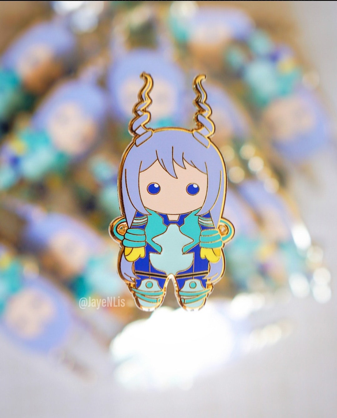 Wave Motion, Hard Enamel Pin, Fanart Character Pin, Cute Hard Enamel ...