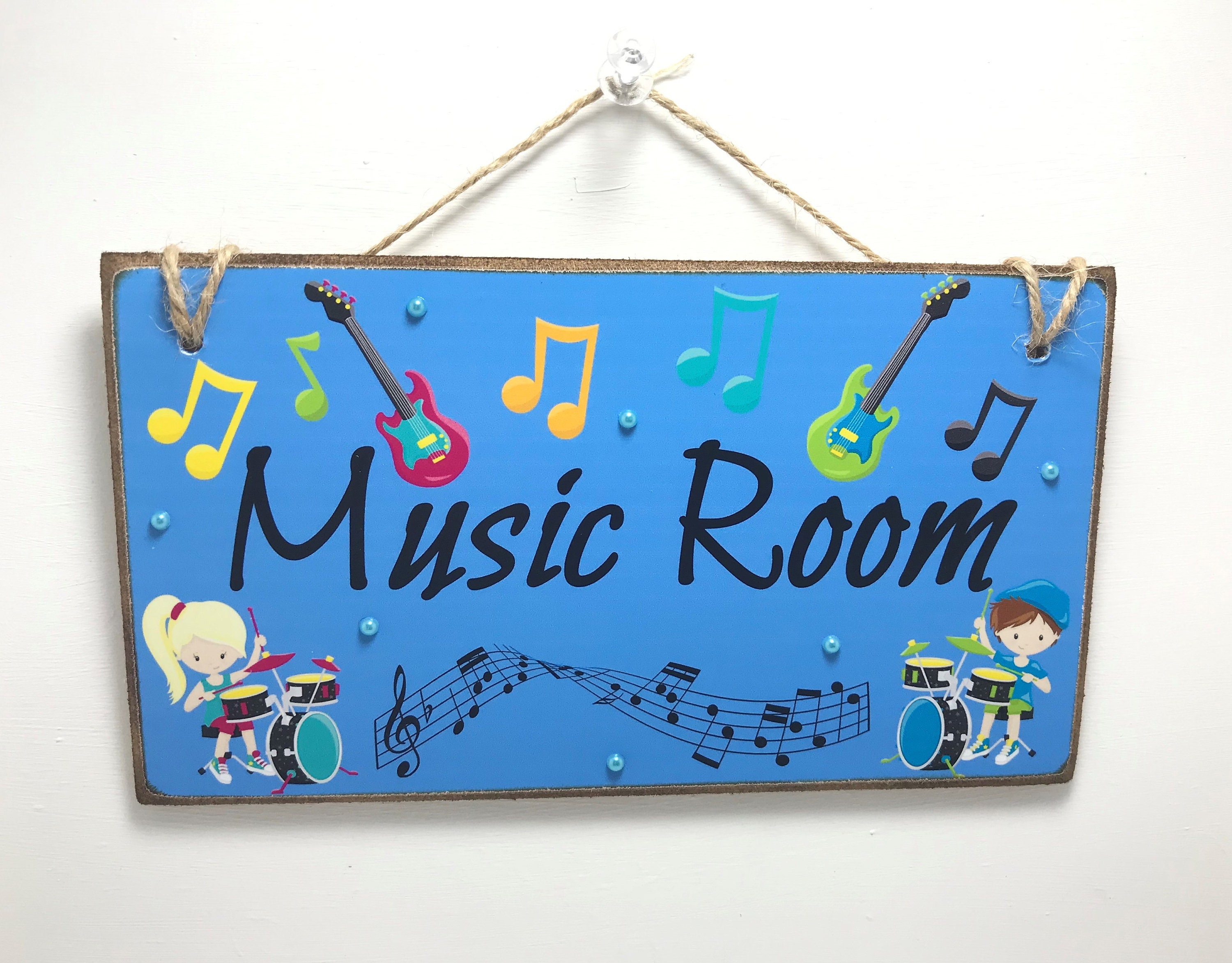 Music Room Wooden Sign for Home Work or School | Etsy