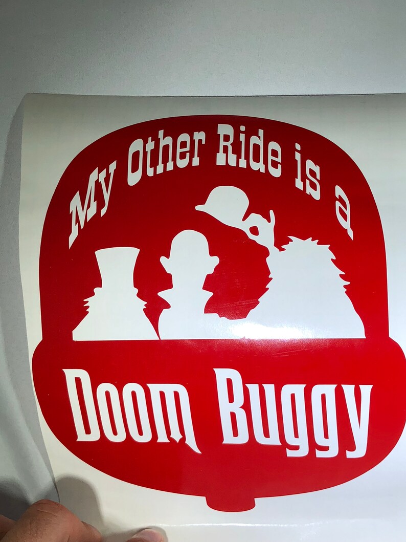 My Other Ride is a Doom Buggy Decal Haunted Mansion | Etsy