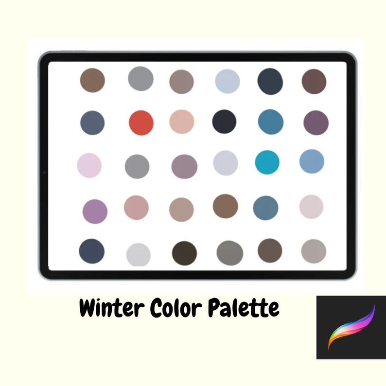 Winter Color Palette/ Cold Color Palette / Autumn Color Swatches / Warm ...